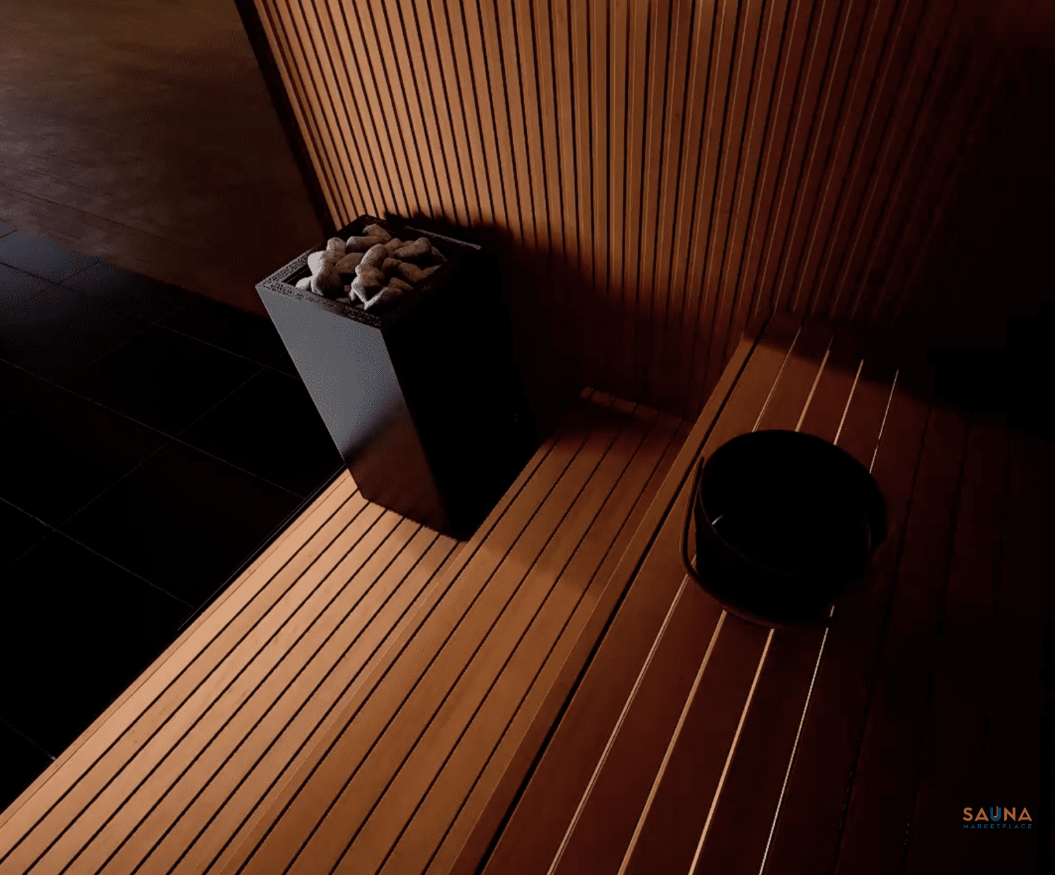 Auroom Libera Glass - Modern Indoor Sauna Kit | SaunaMarketplace.com