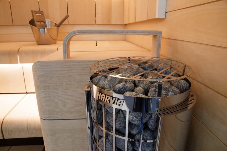 Harvia Cilindro Sauna Heater | UL-Listed Rock Basket w/ WiFI