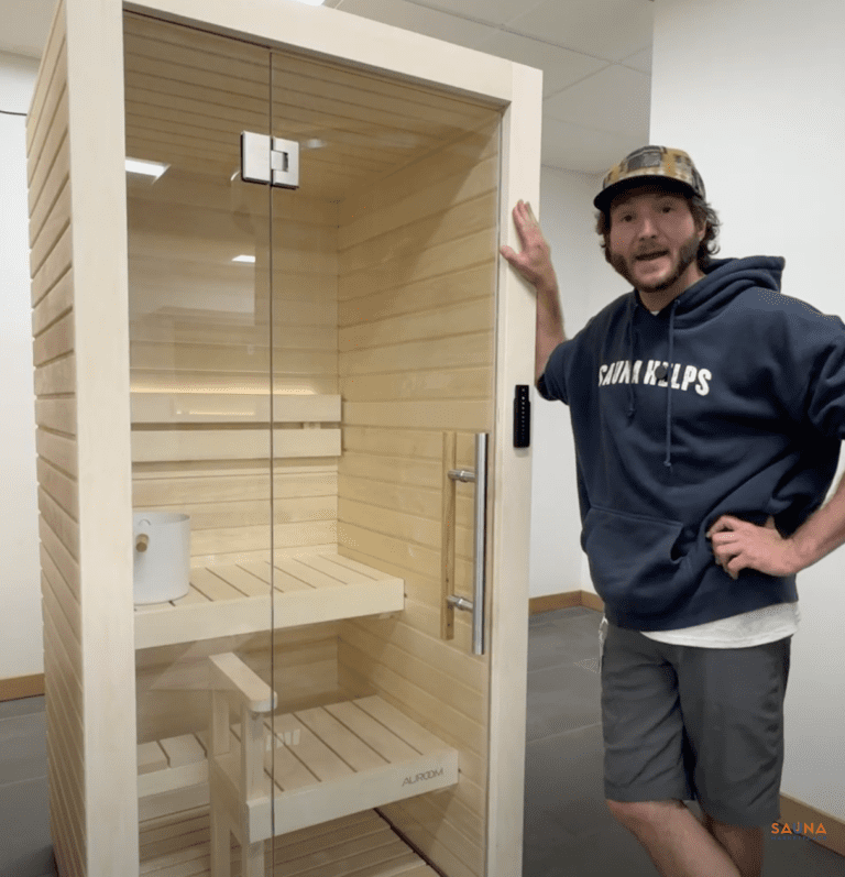Auroom Cala Glass Mini - 1-Person Indoor Sauna Kit