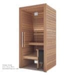 Auroom Cala Glass Mini - 1-Person Indoor Sauna Kit