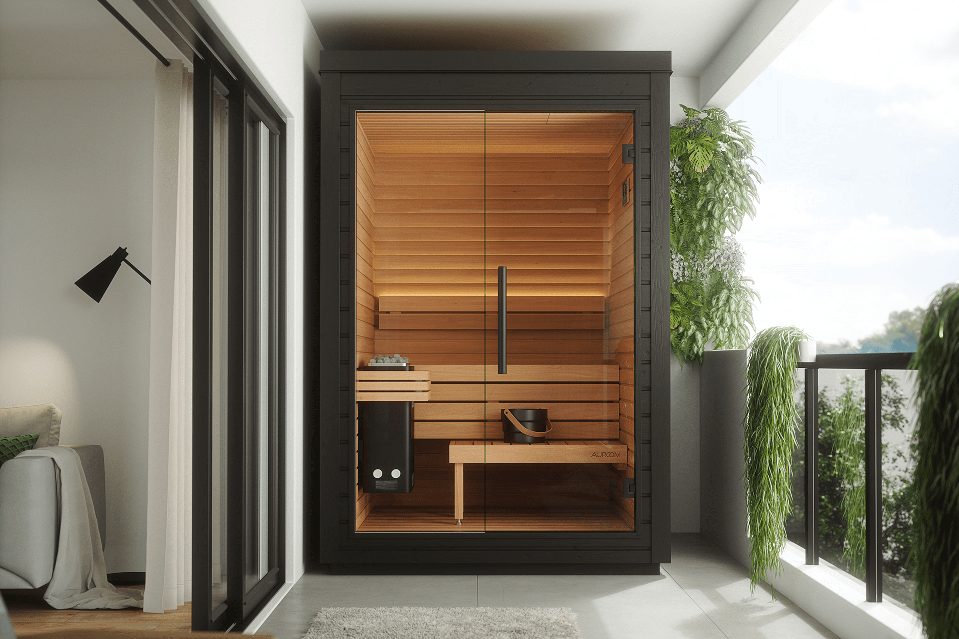 Auroom Mira Outdoor Sauna Kit - SaunaMarketplace.com