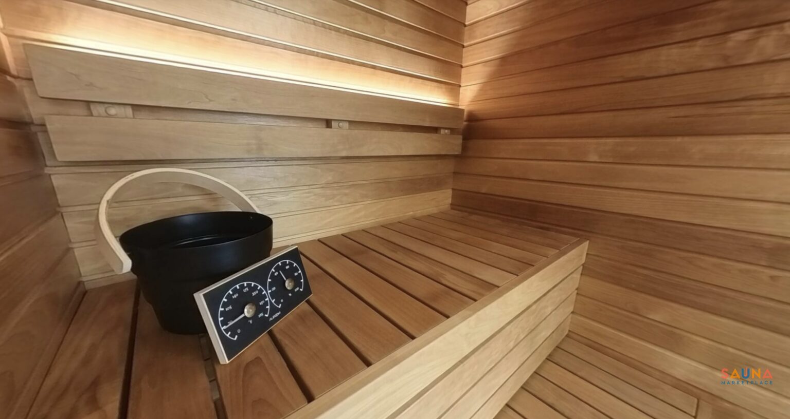 Auroom Cala Glass - Thermally Modified Indoor Sauna Kit With Floor Kit ...