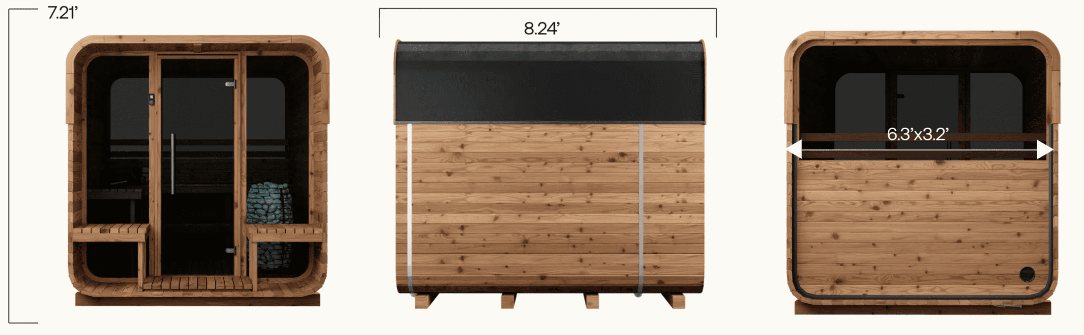 Sauna Squares by Thermory | The Ultimate European Cube Sauna