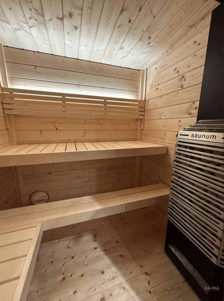 SaunaLife G2 Small Outdoor Sauna Kit With 2 Bench Levels ...