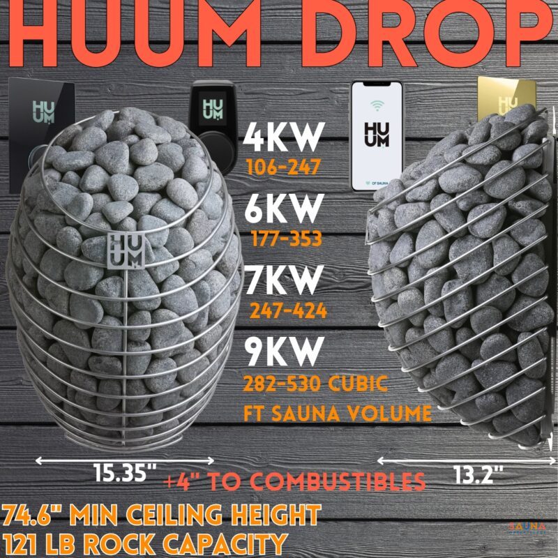 New and Improved (2025) HUUM DROP Electric Sauna Heater