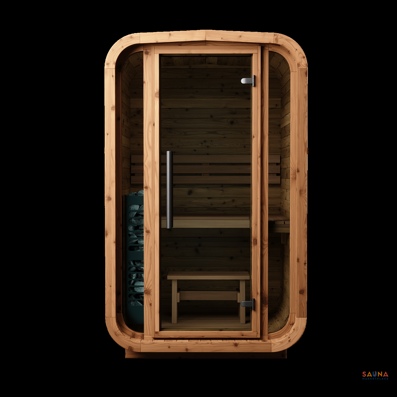 Thermory Square No 45 | One-Person Outdoor Sauna Kit | SaunaMarketplace.com