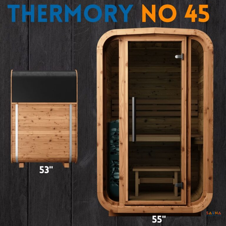 Thermory Square No 45 | One-Person Outdoor Sauna Kit | SaunaMarketplace.com